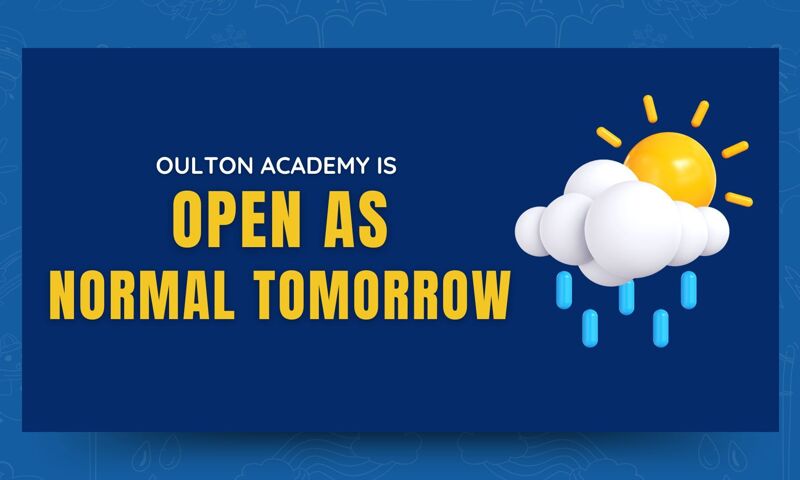 Oulton Academy Open Monday 13th Jan 2025 - News - Oulton Academy
